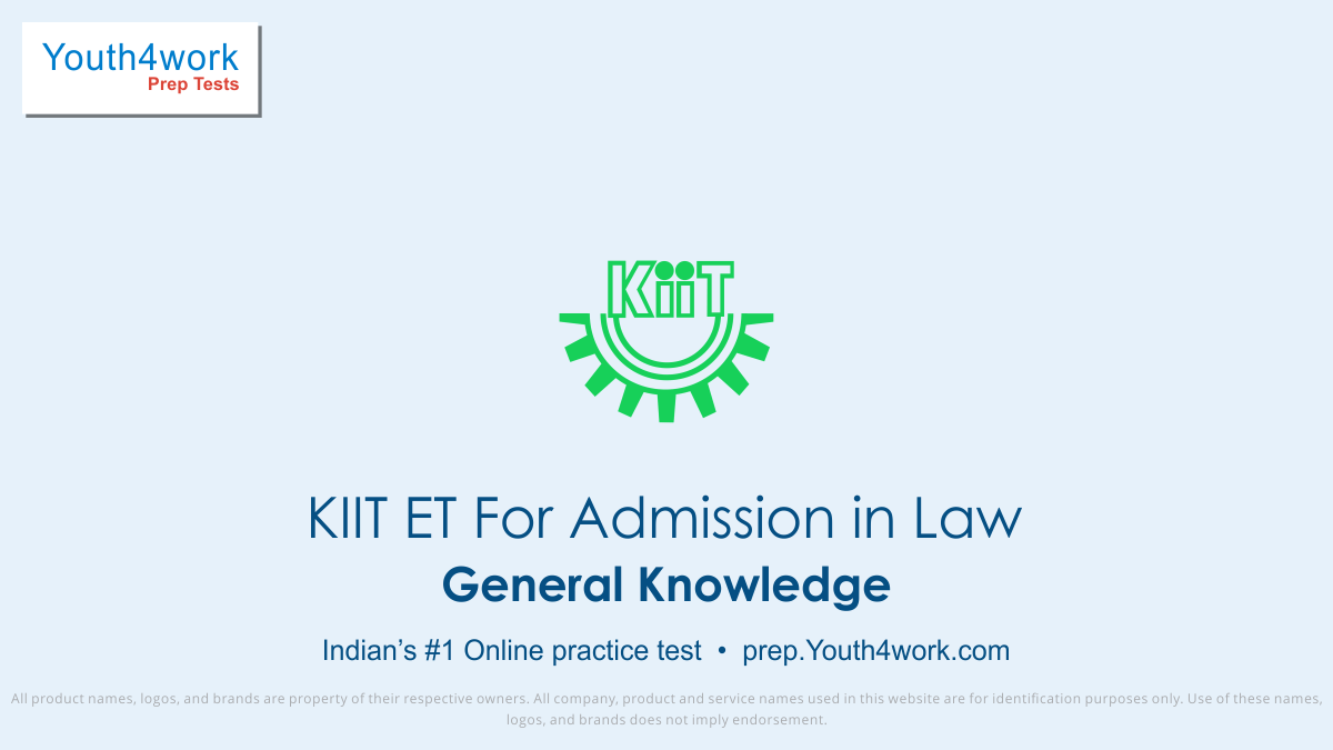 KIIT ET Law Admission Mock Test Series