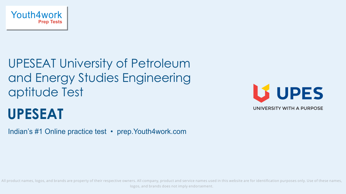 UPES EAT Sample Test