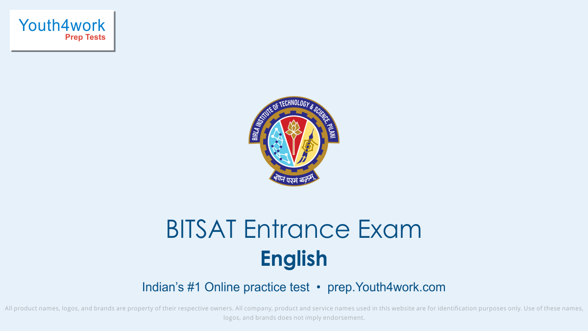 BITSAT English Mock Test Paper