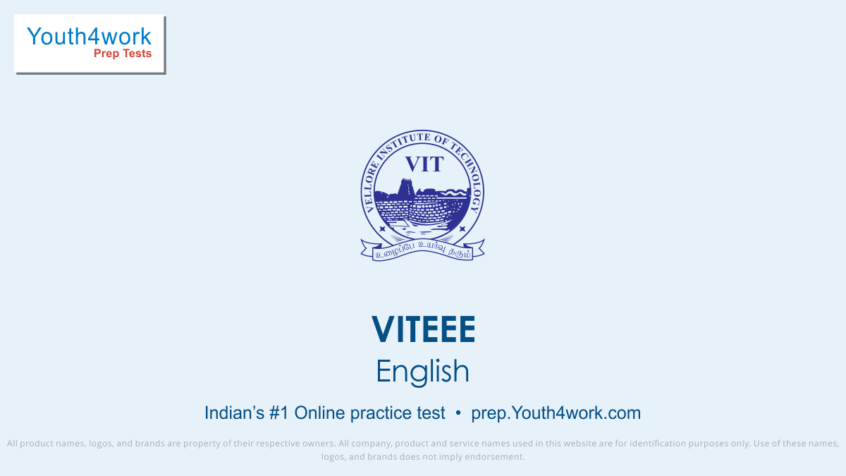 VITEEE Best Mock Test for English Exam Preparation