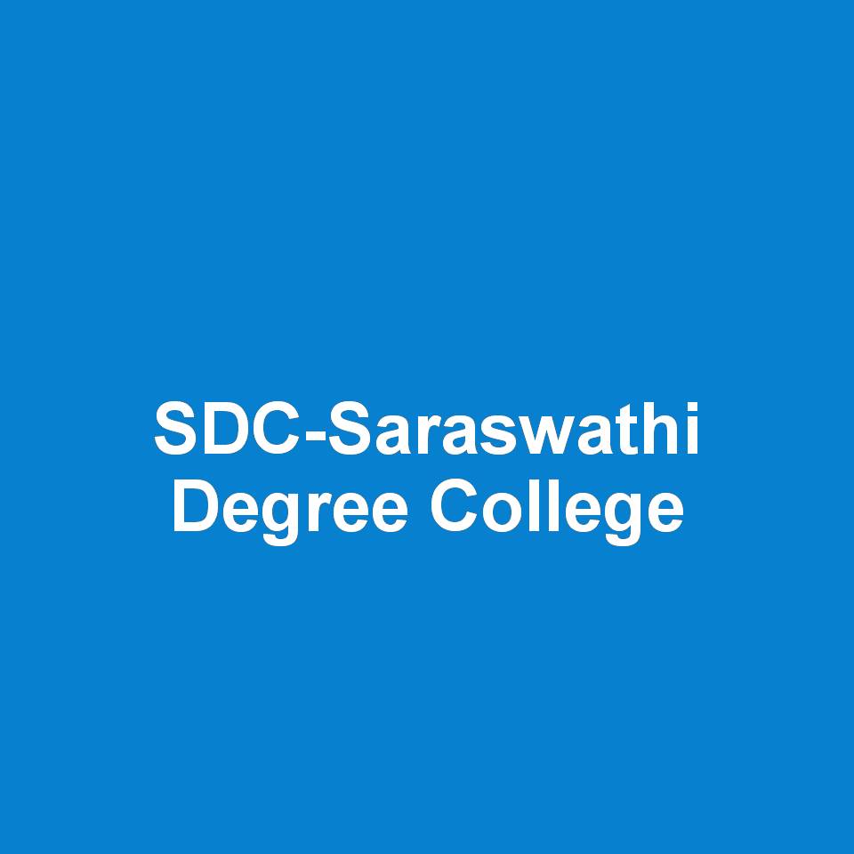SDC-Saraswathi Degree College