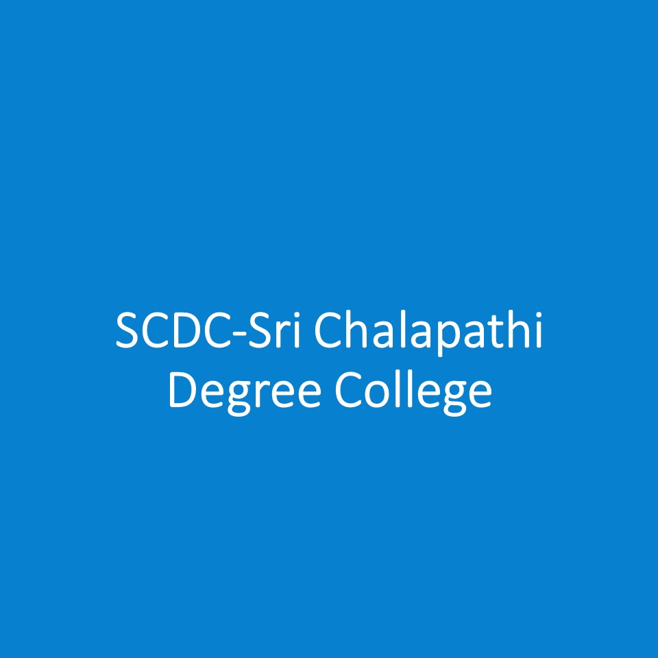 SCDC-Sri Chalapathi Degree College