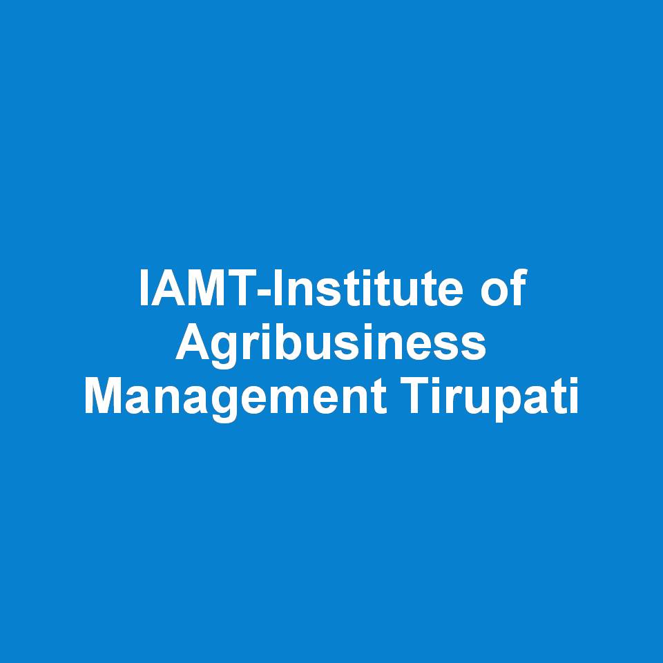 Compare IAMT-Institute of Agribusiness Management Tirupati
