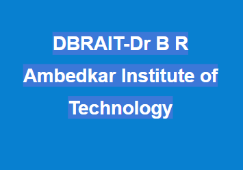 DBRAIT-Dr B R Ambedkar Institute of Technology