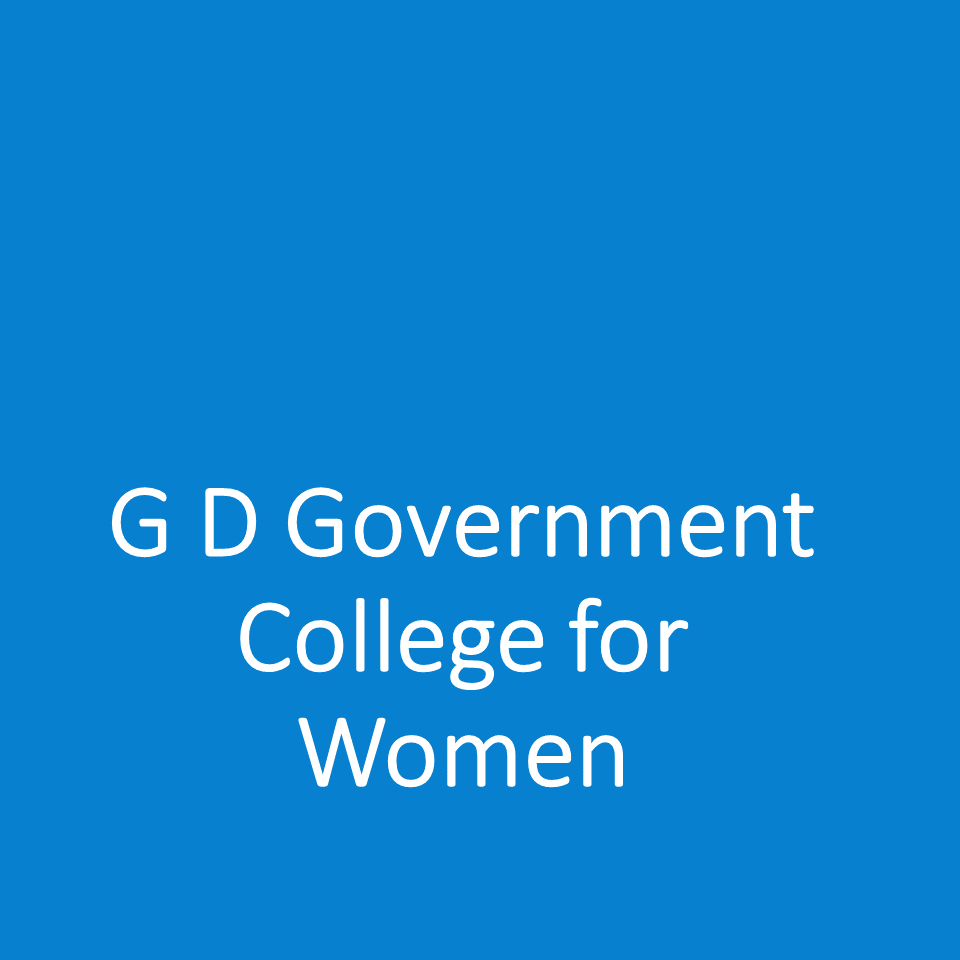 GDGCW-G D Government College for Women