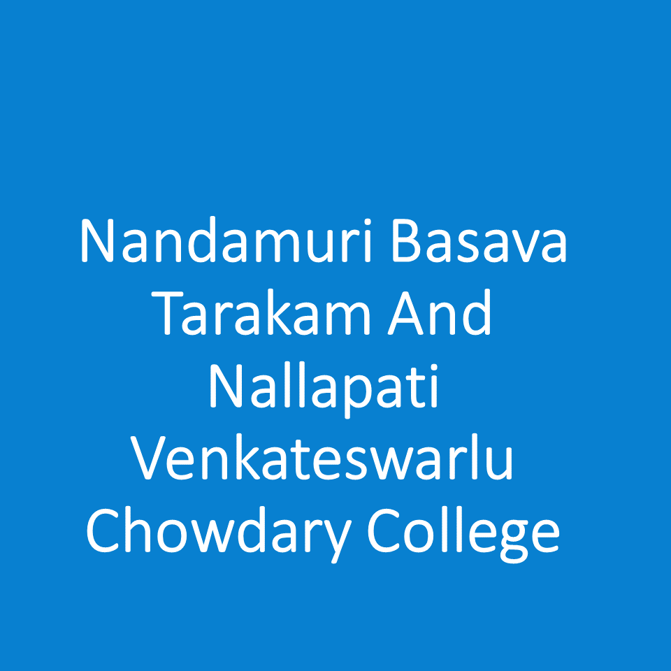 NBTNVCC-Nandamuri Basava Tarakam And Nallapati Venkateswarlu Chowdary ...