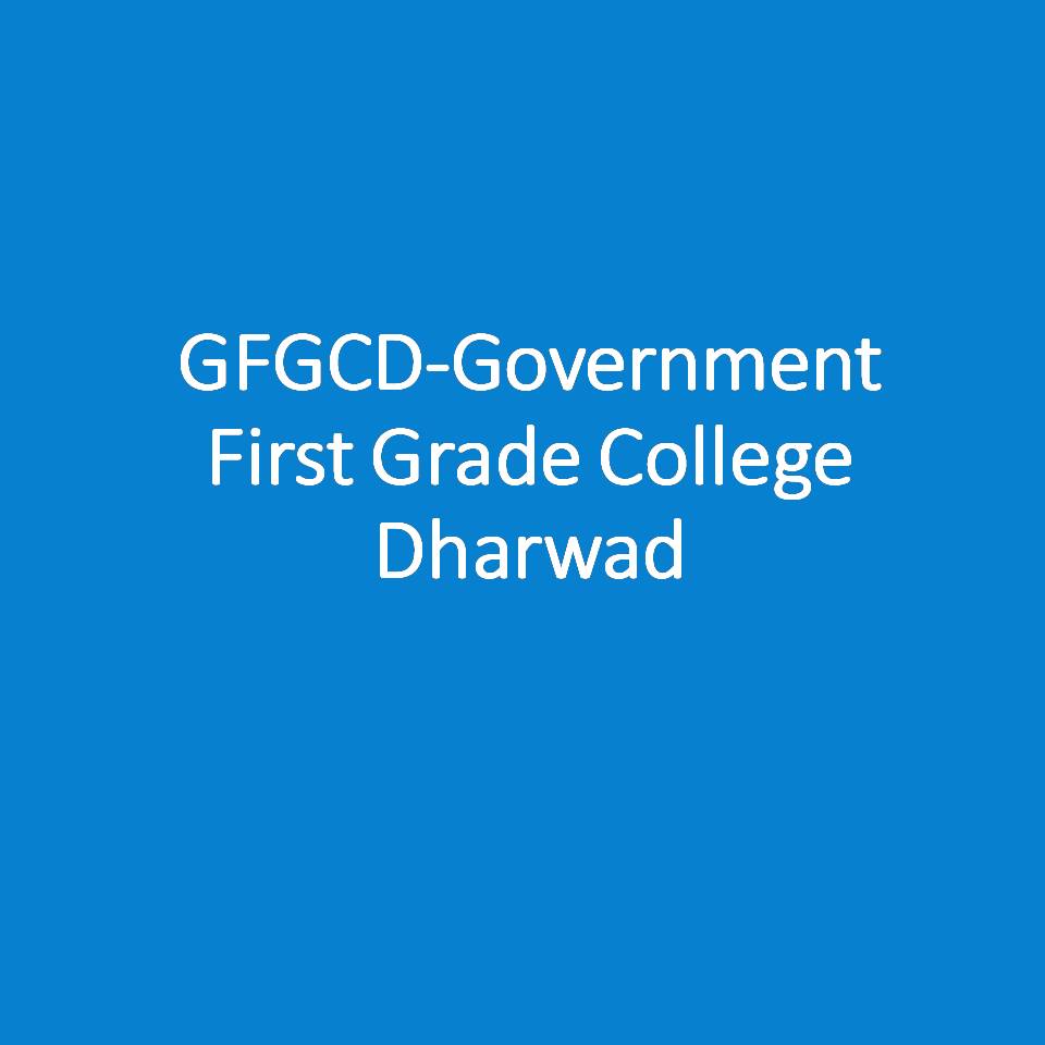 GFGCD-Government First Grade College Dharwad