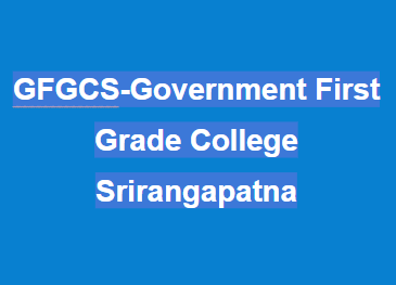GFGCS-Government First Grade College Srirangapatna