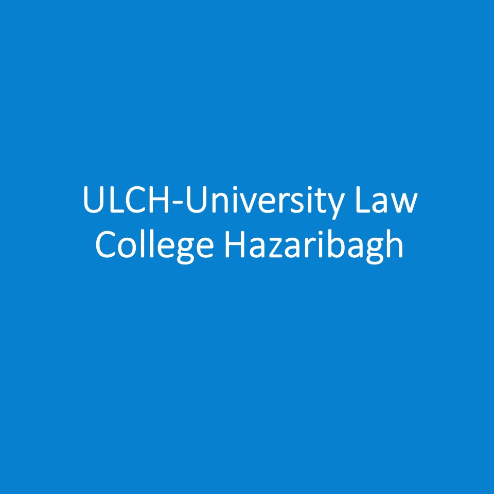 ULCH-University Law College Hazaribagh