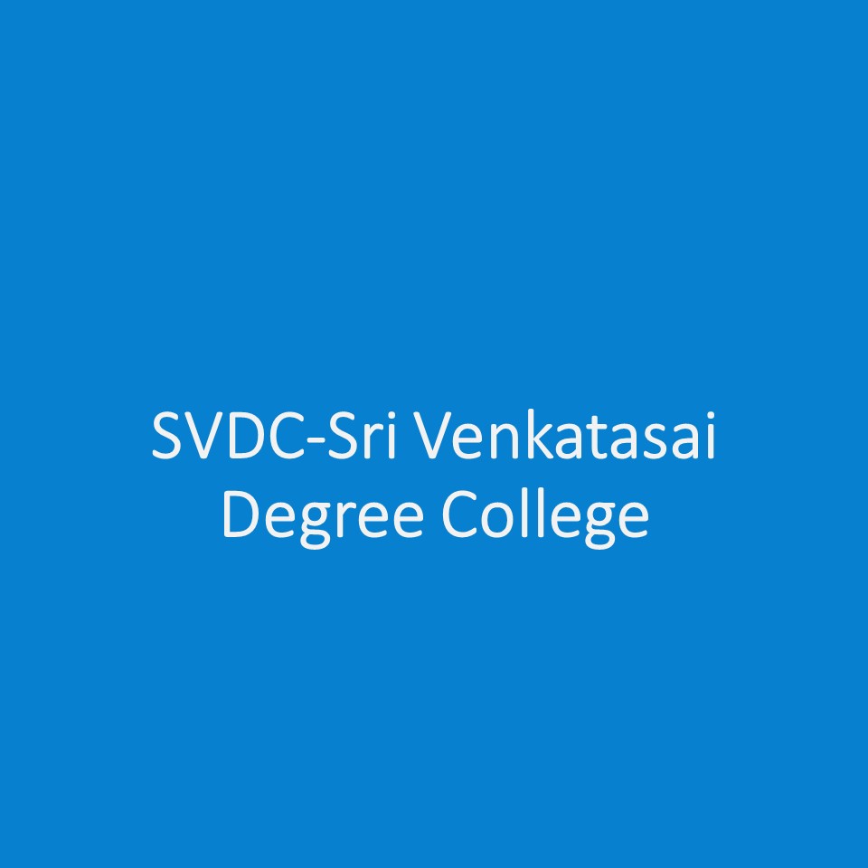 Fresher Jobs and Internships for SVDC - Sri Venkatasai Degree College