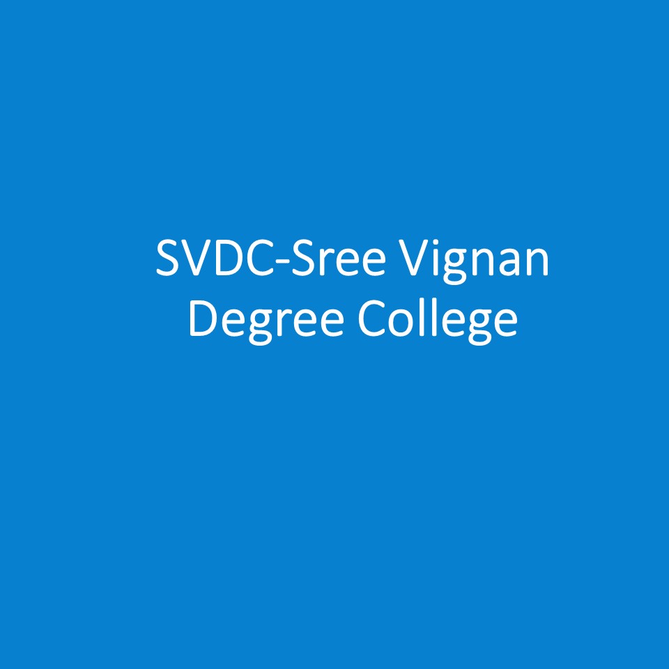SVDC-Sree Vignan Degree College