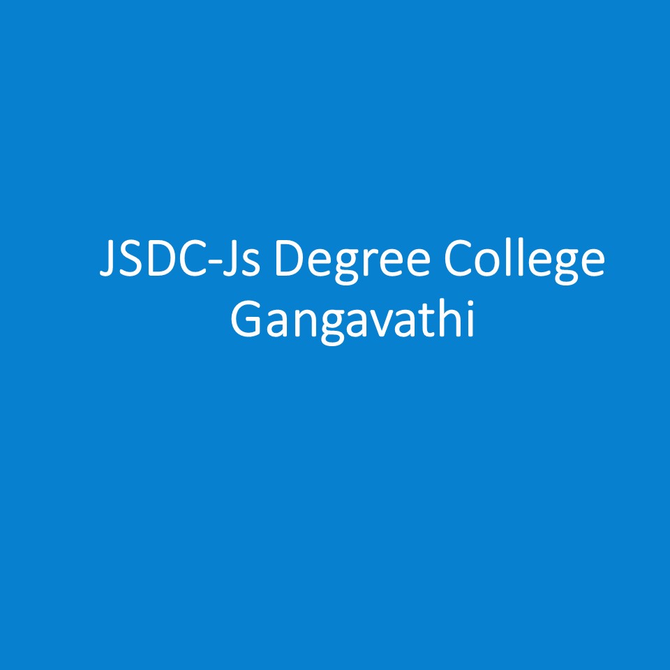 JSDC-Js Degree College Gangavathi
