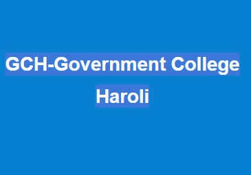Reviews – GCH-Government College Haroli