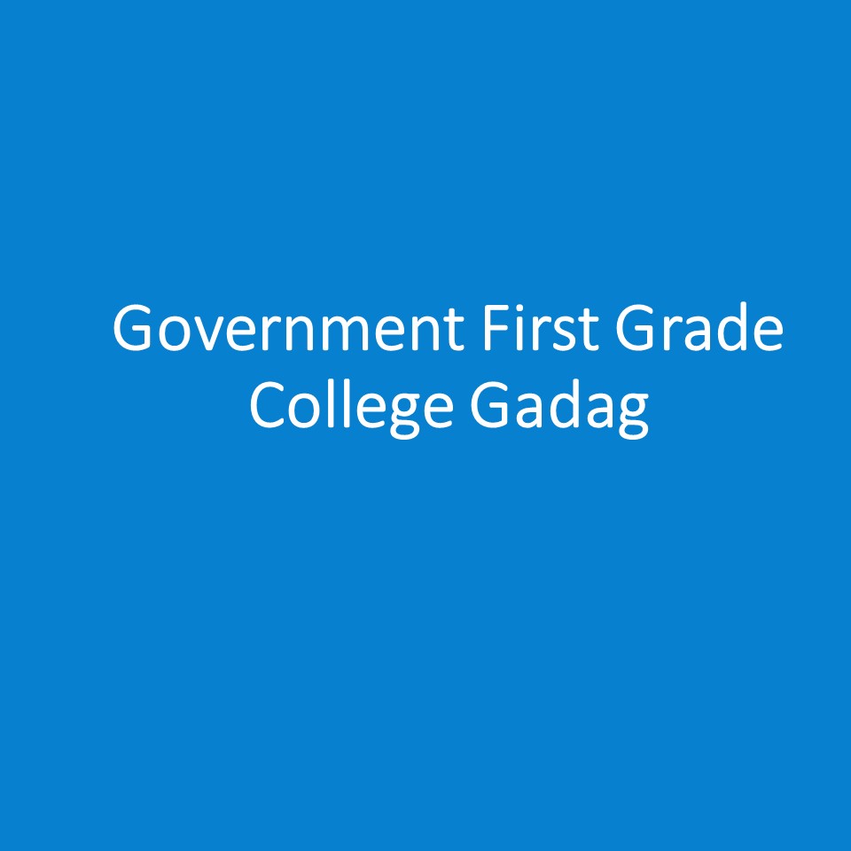GFGCG-Government First Grade College Gadag