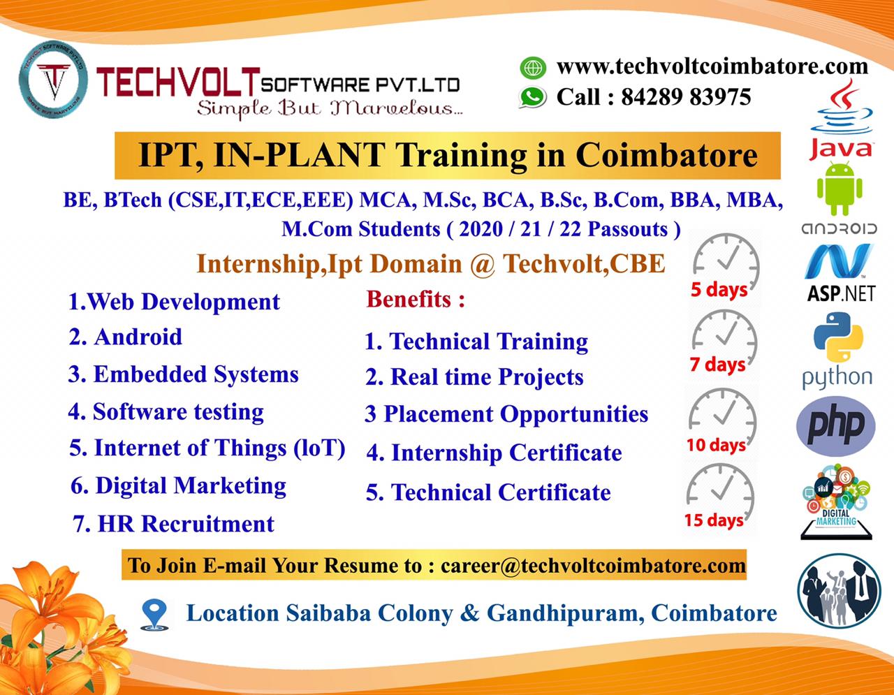 Internet of Things IPT Training | Techvolt Software Pvt Ltd News and Blog