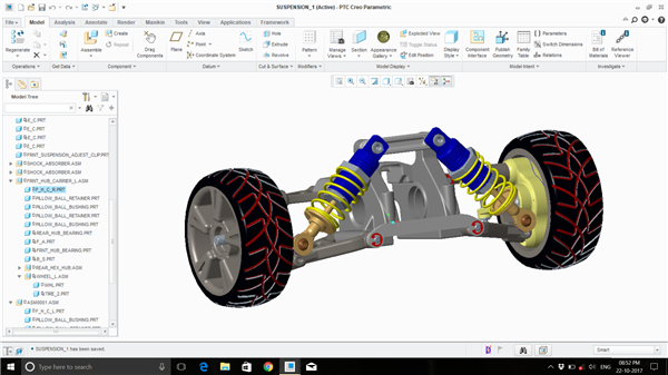 Suspension using PTC CREO | Youth4work Portfolios