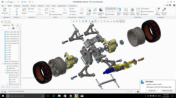 Suspension using PTC CREO | Youth4work Portfolios